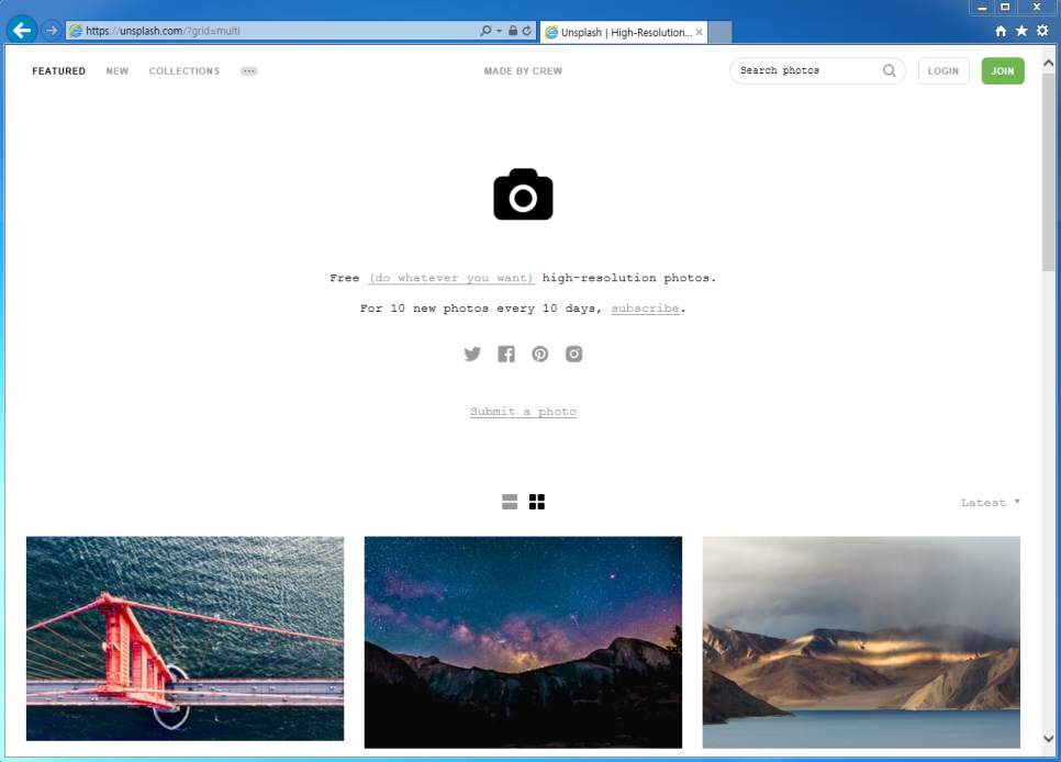 무료 이미지 다운로드 사이트 Unsplash 네이버 블로그