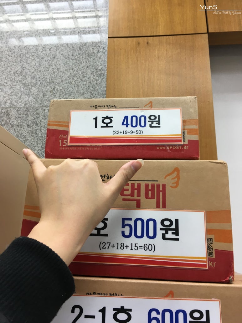 일상꿀팁 우체국 택배 박스 크기 And 규격 And 가격 정리 네이버 블로그