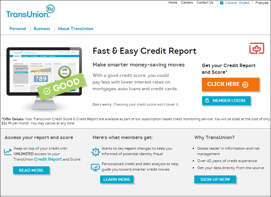 [캐나다 생활] 신용등급조회/크레딧 스코어 체크하는 방법! (Equifax/TransUnion) : 네이버 블로그